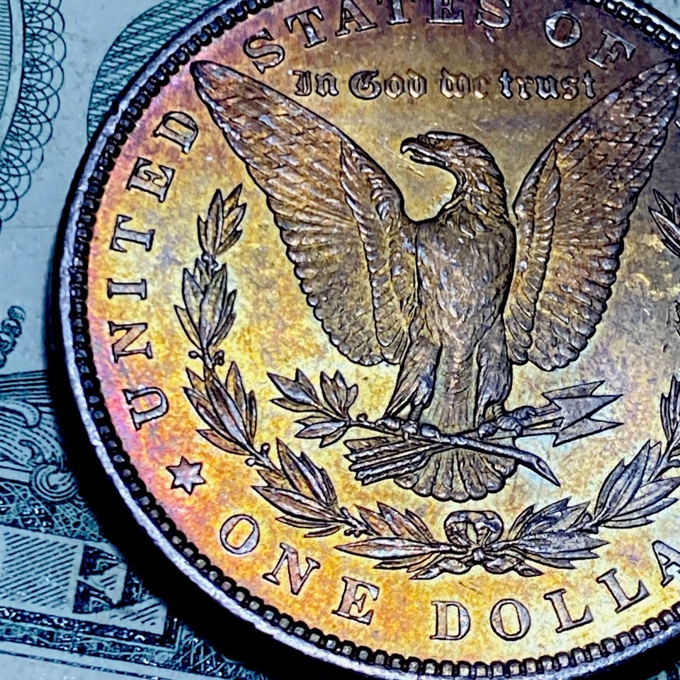 S91 💎 1880 Morgan Dollar Uncirculated SUPER MONSTER TONER AMAZING | eBay