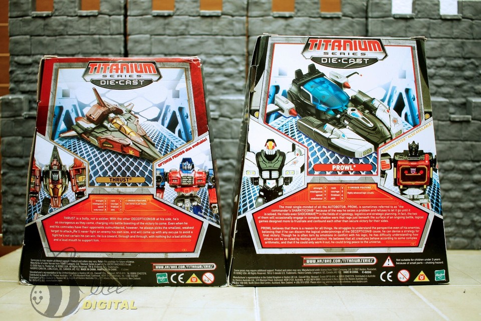 Transformers Titanium Series Lot Prowl TRU exclusive Thrust Target ...