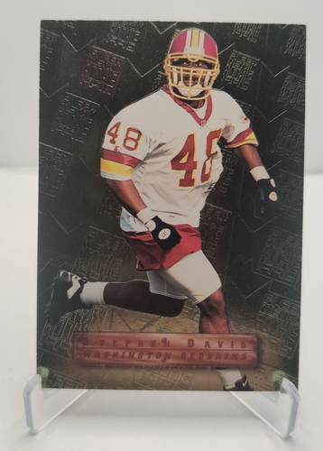 1996 Fleer Metal #127 Stephen Davis Washington Redskins Football Card ...
