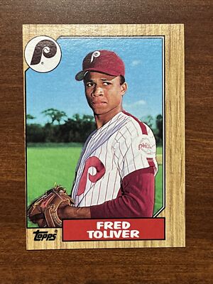 1987 Topps (ERROR) Misprint FRED TOLIVER #63 PHILLIES ! | eBay