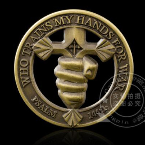 Special forces challenge coin psalm 144:1 Sword of the Spirit Military ...