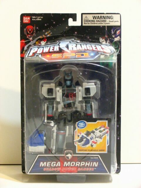 Power Rangers S.p.d Mega Morphin Shadow Ranger Transforms Into Zord SPD ...