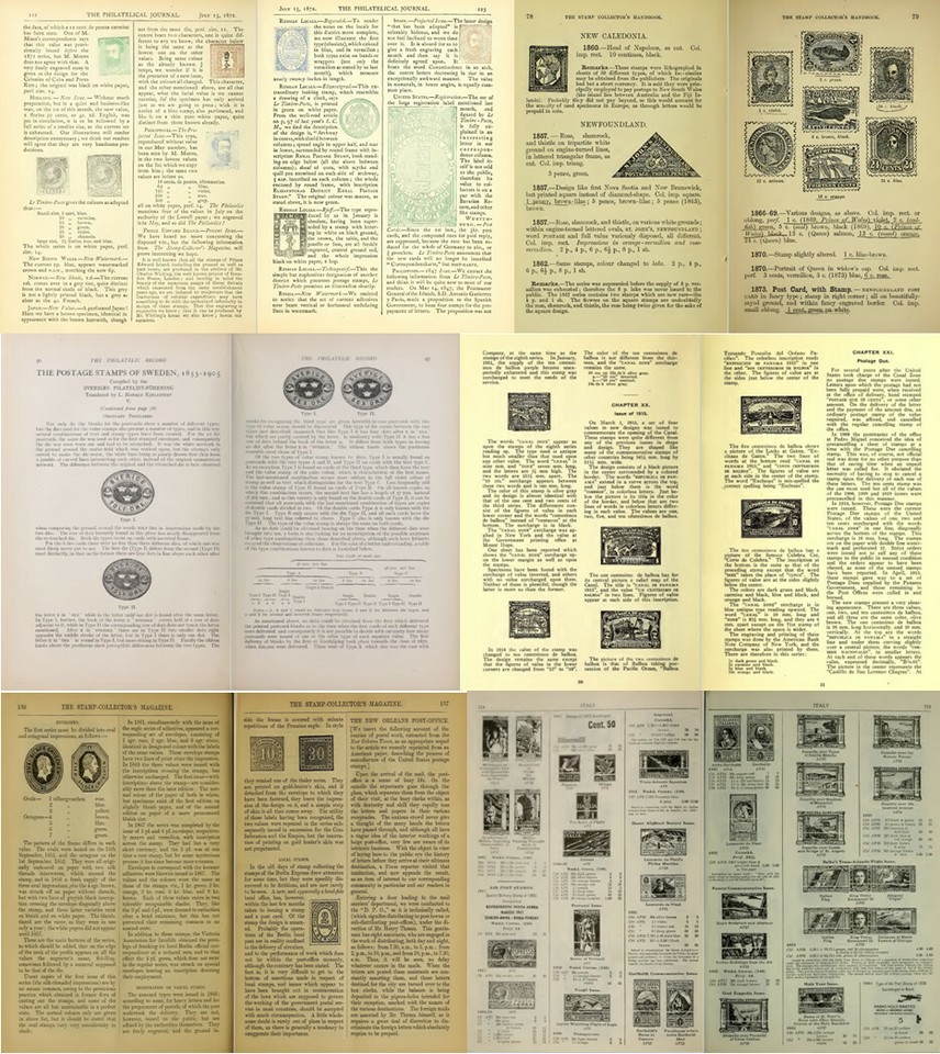 253 Old Rare Books & Publications on Stamps Postage Forged & Collecting ...