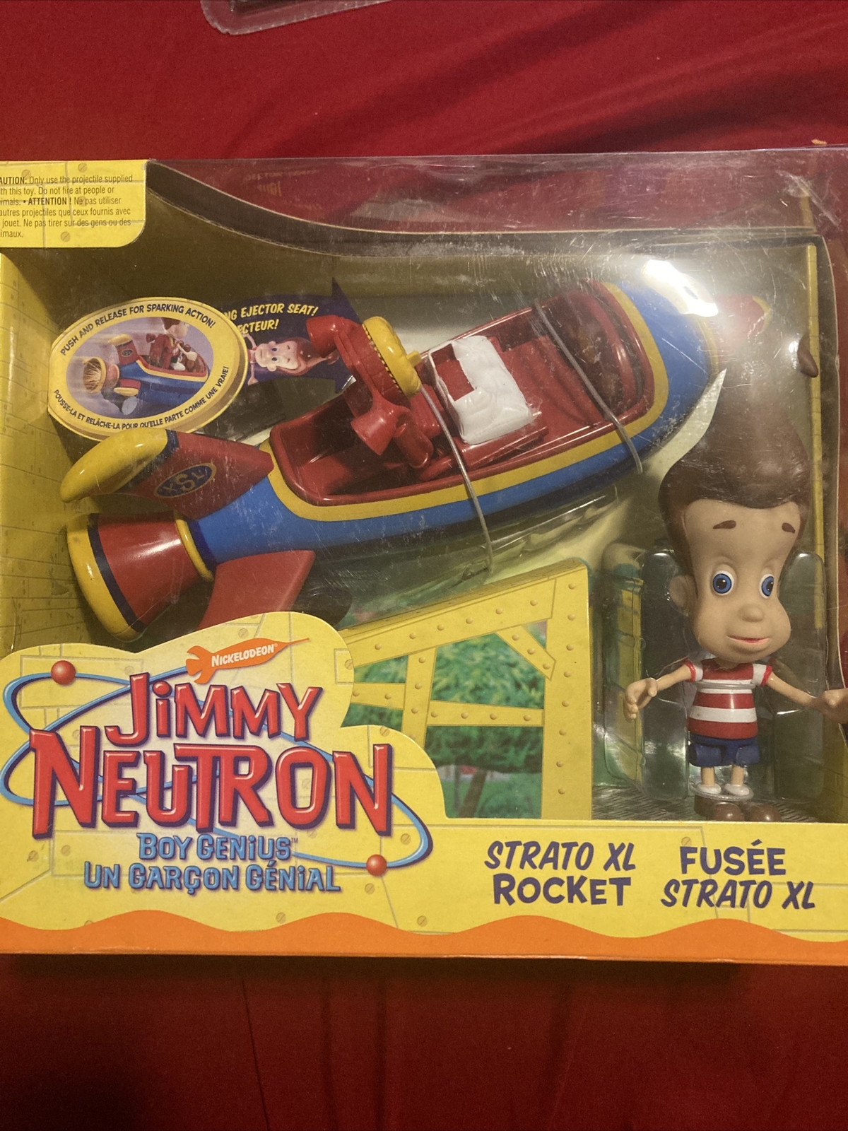 Jimmy Neutron Boy Genius Strato Xl Rocket Toy Mattel
