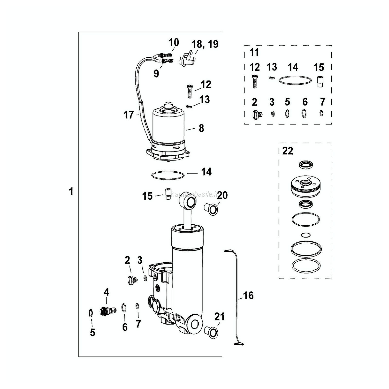 Evinrude 5009035 - Lift AY Hydrauli for sale online | eBay
