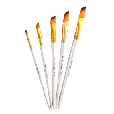 5 Stück Pinsel Set Künstlerpinsel Spitzpinsel Katzenzungenpinsel Pinsel ...