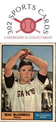 1961 Topps #305 Mike McCormick | eBay