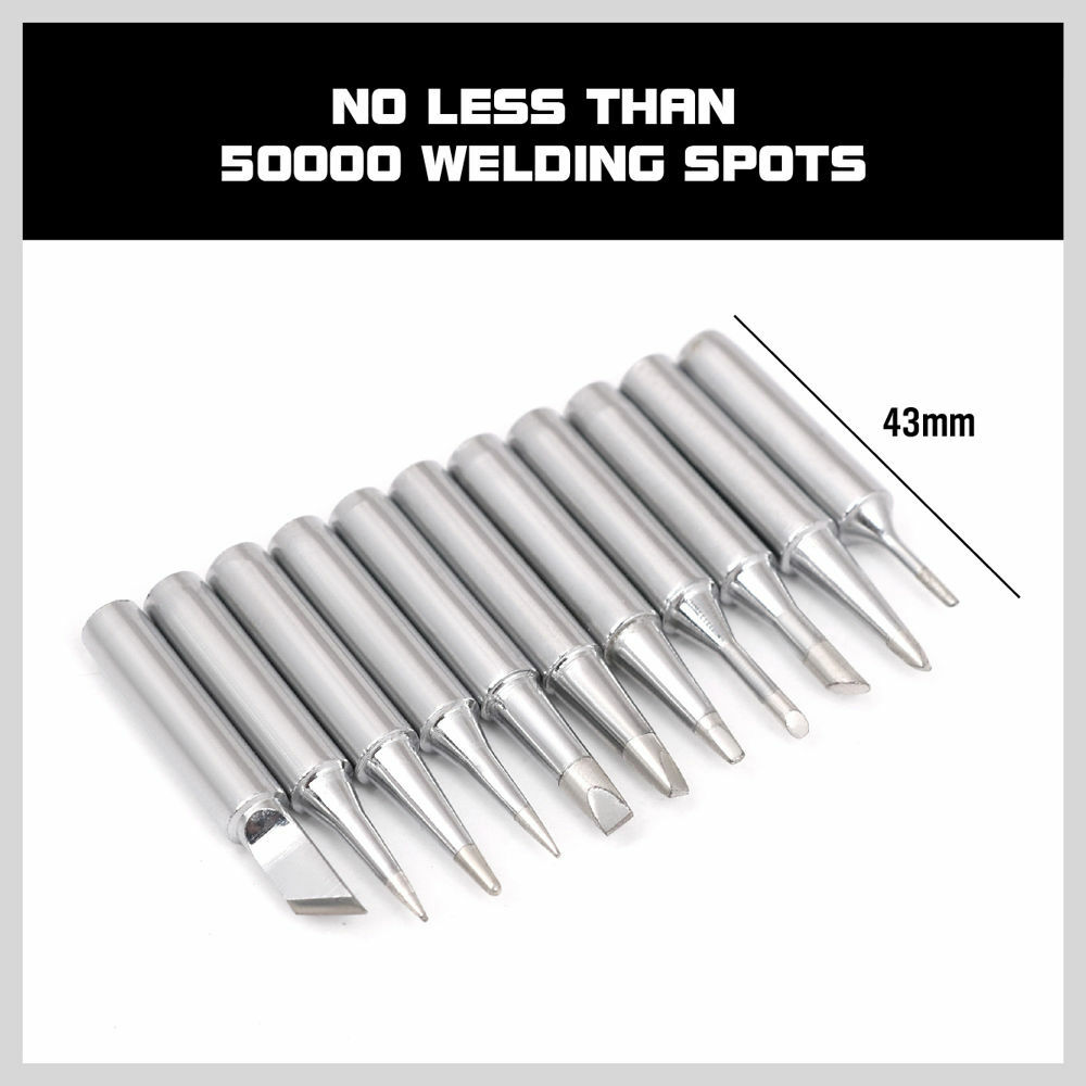 11Pc Soldering Iron Tips Solder Rework Lead Free Hakko Soldering ...