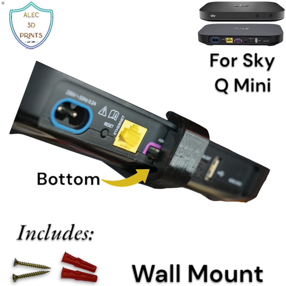 Sky Q Mini Box Wall Mount Bracket, Screws and Wall Plugs Included | eBay UK