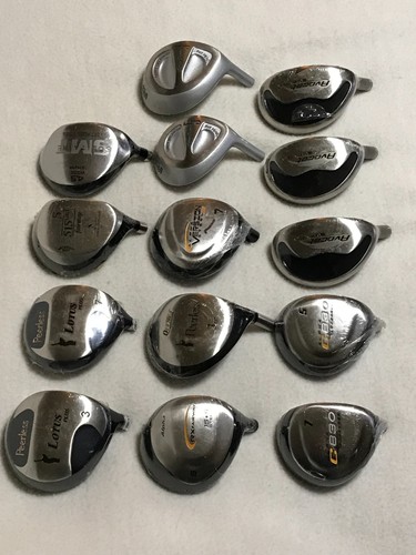 Lot of 14 Different Golf Club Heads Fairway Clubs and Hybrid Heads NEW ...