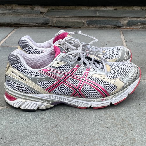 ASICS Gel-1160 Athletic Lace Up Shoe Womens Size 9.5 T0J8N White Pink ...