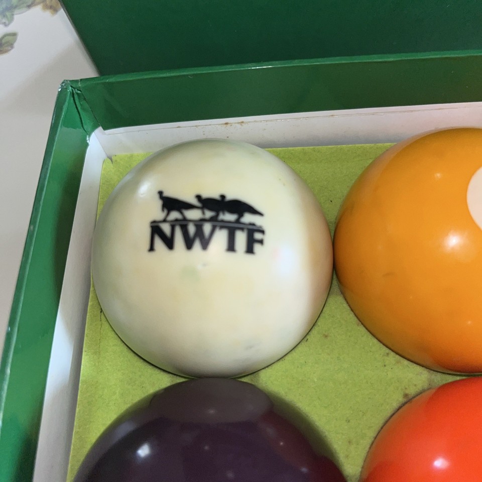NWTF Custom Billiard Balls Set Aramith Vintage Pool Turkey Conserve ...