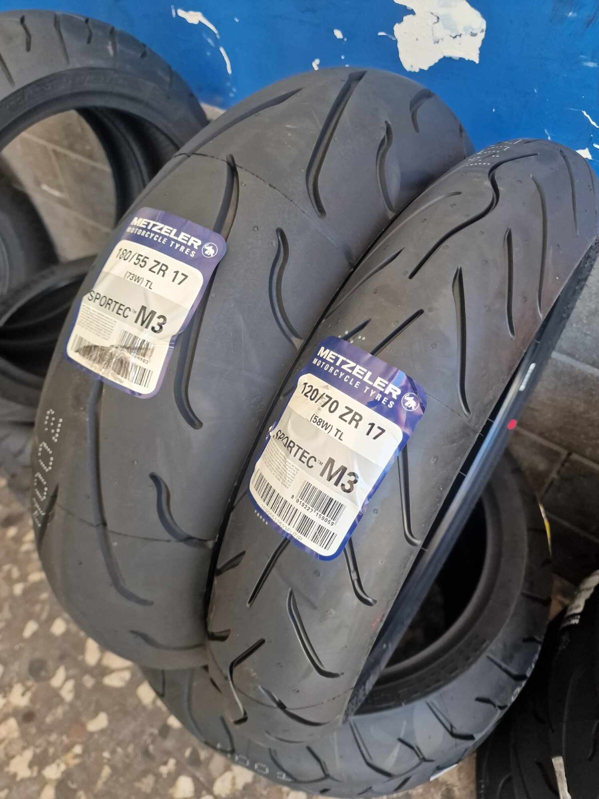 Coppia 120/70 ZR17 58W 180/55 ZR17 73W METZELER SPORTEC M3 DOT 24 | eBay