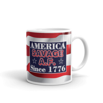 AF 1776 Patriot American Funny Patriotic Cup Gift Coffee Tea Ceramic ...
