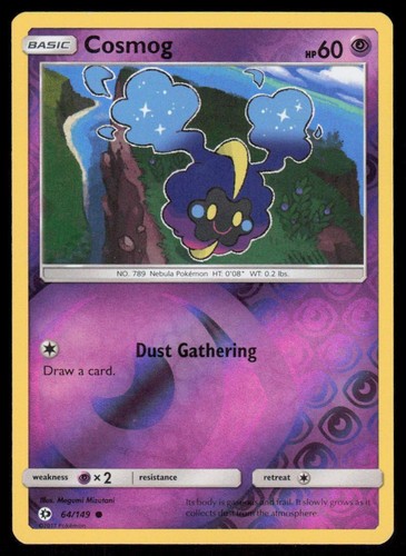 Cosmog 64/149 Reverse Holo Pokemon SM Base Set LP | eBay