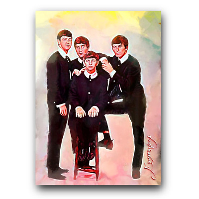 The Beatles #34 Art Card Limited 28/50 Edward Vela Signed (Music -) | eBay