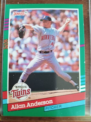 Allan Anderson Twins 1991 Donruss Series 2 Baseball Card 527 Ebay