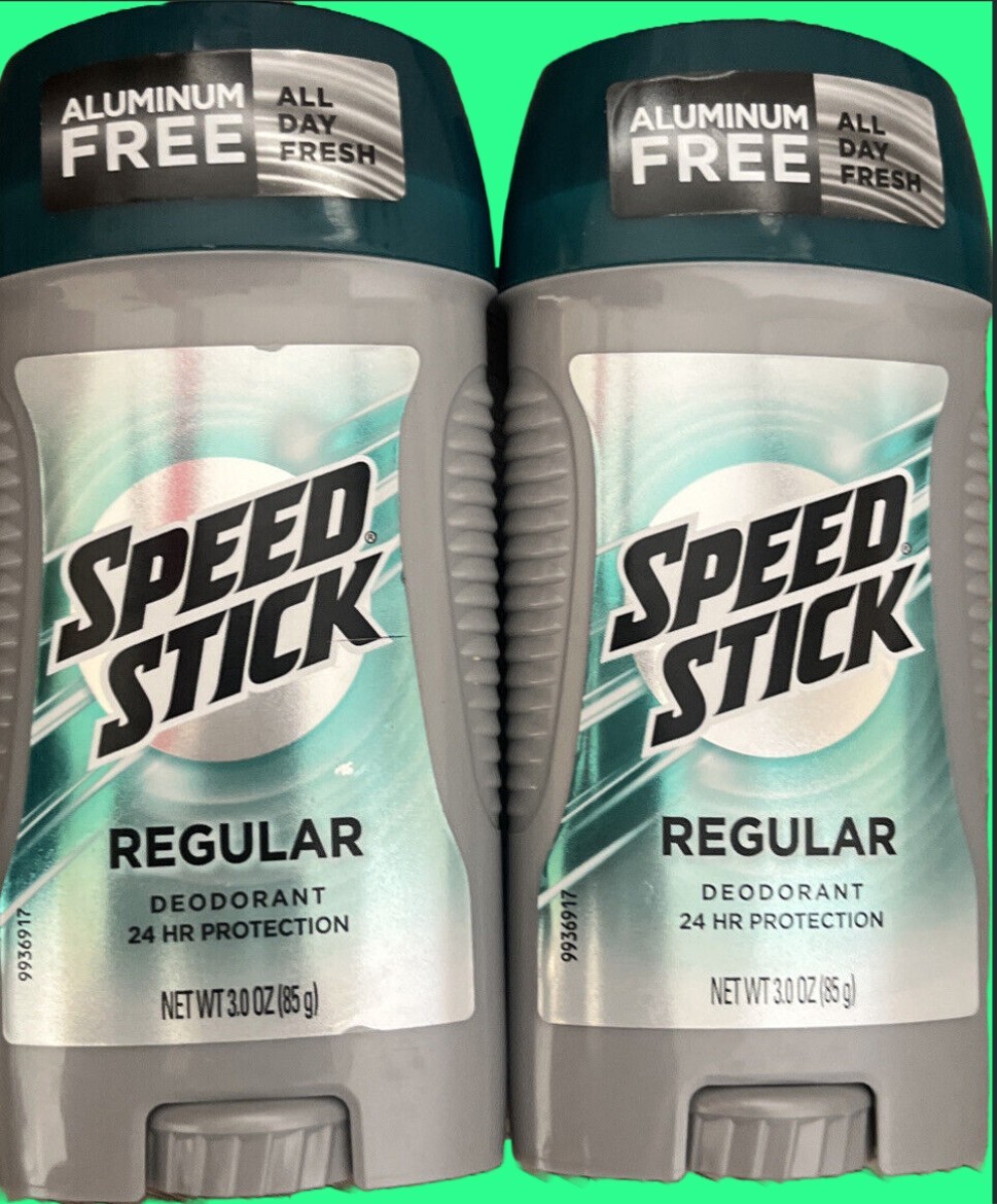 2X SPEED STICK REGULAR 24HR PROTECTION DEODORANT ALUMINUM 3 Oz Each | eBay