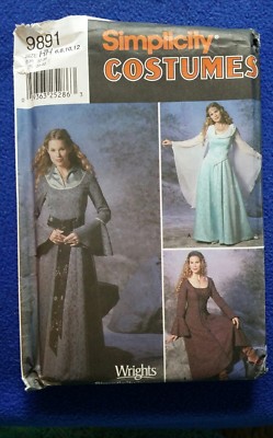 Sewing Pattern Uncut Simplicity Costume 9891 HH 6 8 10 12 | eBay