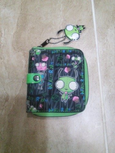 Vintage Y2K 2008 Nickelodeon x Invader Zim Wallet Gir Zip Around JTHM ...