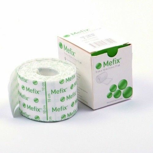 MEFIX ADHESIVE FABRIC DRESSING TAPE STRAPPING 5cm x 10m 7332551586294 ...