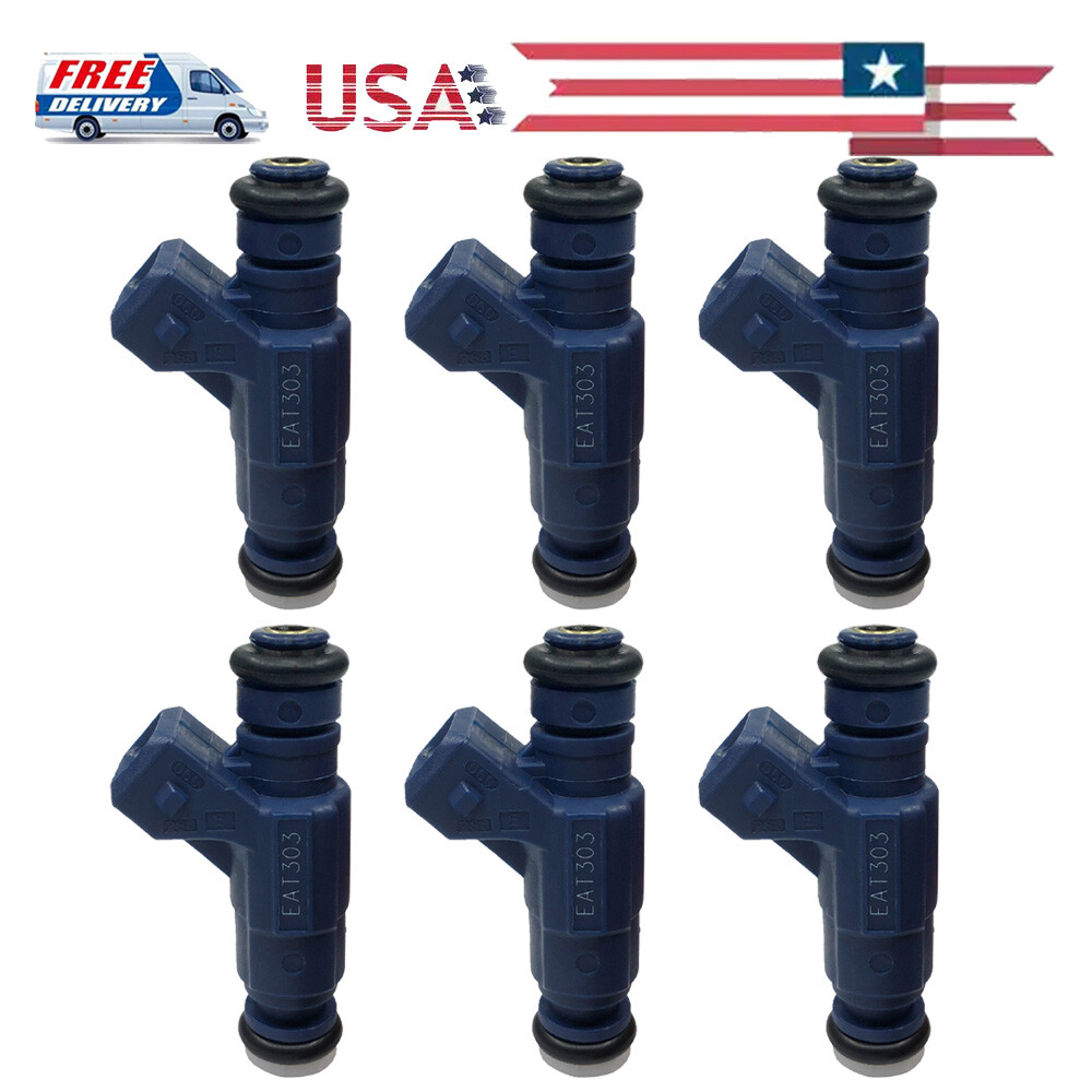 Set of 6 OE 0280155734 FJ877 Fuel Injectors For 1997-1998 Ford Explorer ...