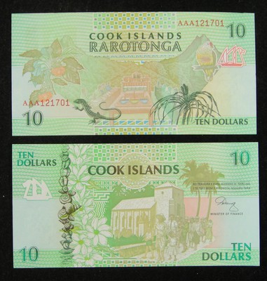 Cook Islands Banknote 10 Dollars 1992 UNC | eBay
