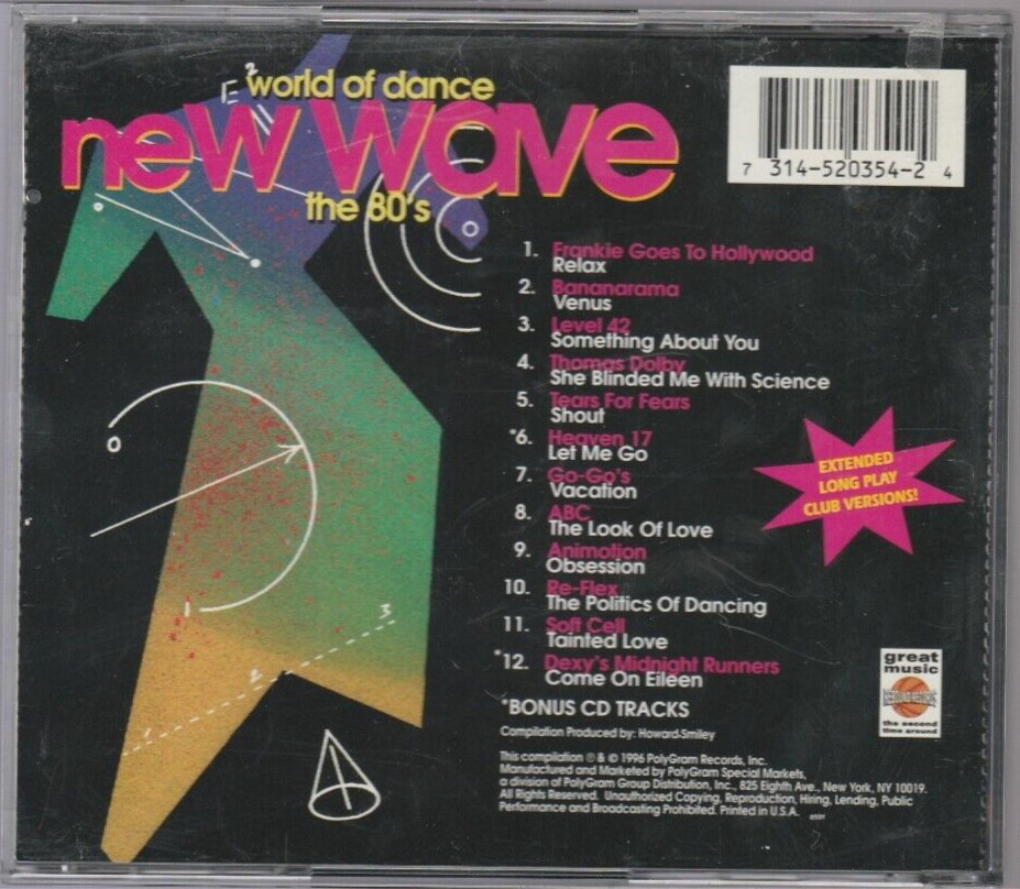 New Wave the 80s World of Dance-CD Bananarama Tears For Fears Soft Cell ...