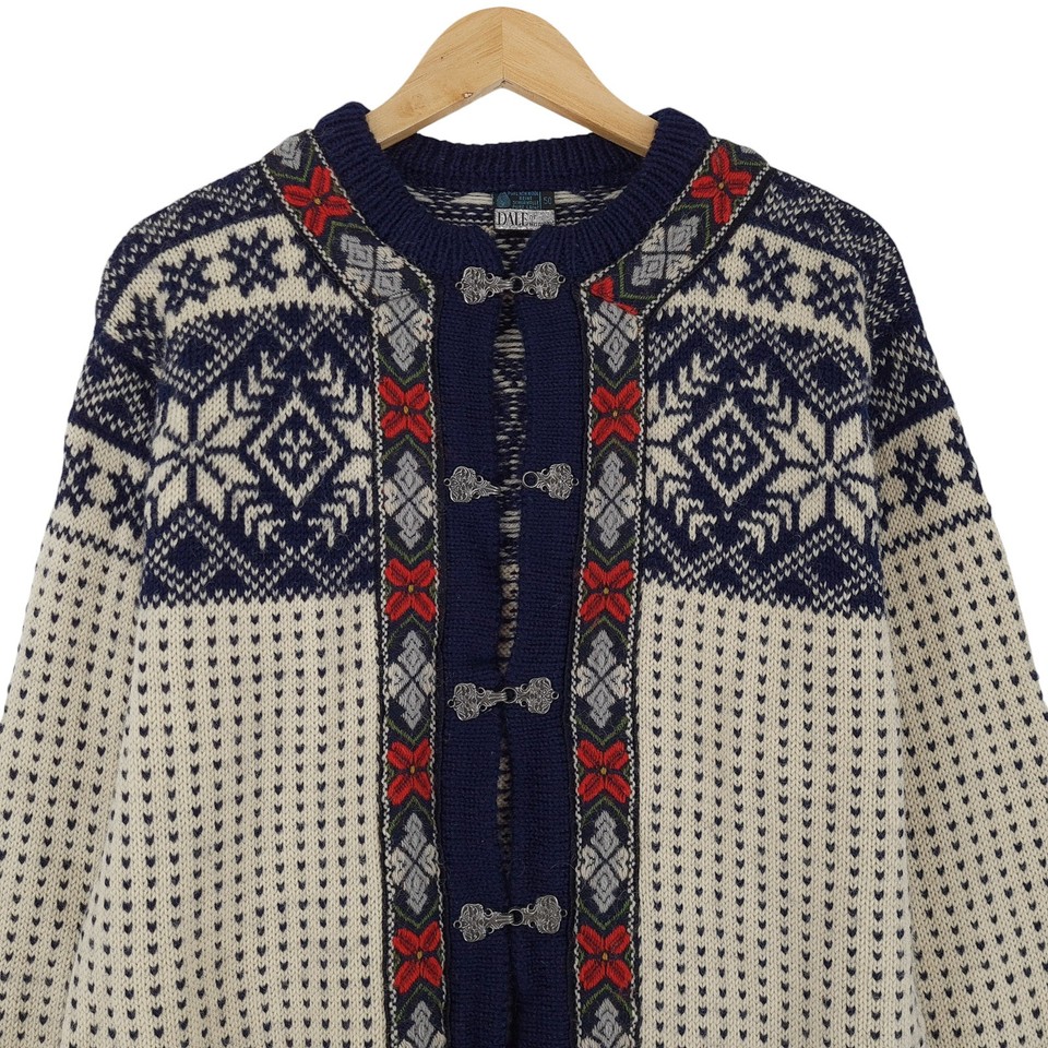 Vintage Dale of Norway Nordic Jumper Sweater Fair Isle Wool Men Oi7 ...