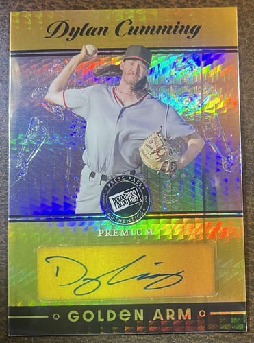 2024 LEAF PRESS PASS PREMIUM BB HYPER GOLDEN ARM DYLAN CUMMING AUTO RC ...