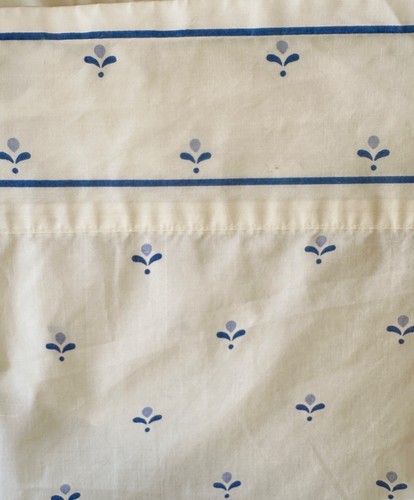 Vintage Early 1980s Laura Ashley Burlington Blue Castleberry FULL FLAT ...