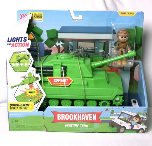 Roblox DevSeries Brookhaven Feature Tank w/ Lights Camo Soldier Code ...