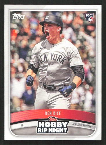 2025 Topps Hobby Rip Night Ben Rice RC Rookie #13 Card | eBay