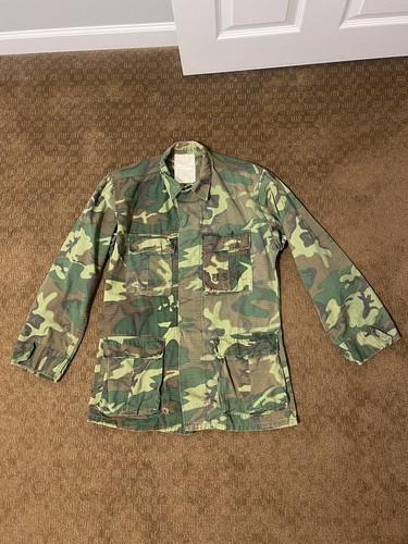 USMC RDF ERDL Camo Green Dominant Jungle Combat Uniform Top Small ...