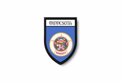 PATCH PATCHES EMBLEM IRON ON GLUE PRINT FLAG world crest usa minnesota ...