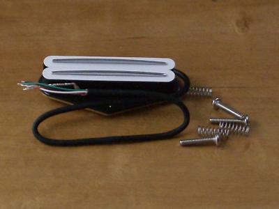 ARTEC HOT RAIL BLADE TELE® BRIDGE PU TRA73C WH ALNICO V WHITE CHROME ...