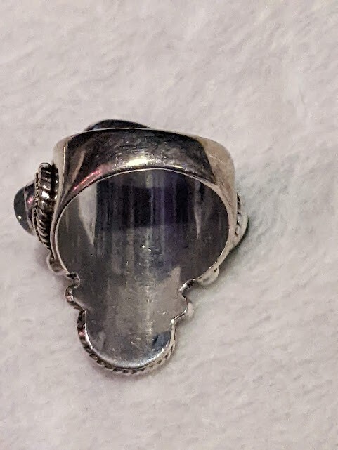 Vintage Sterling Silver Moonstone Ring 5 Beautiful Regal Stones Size 9 ...