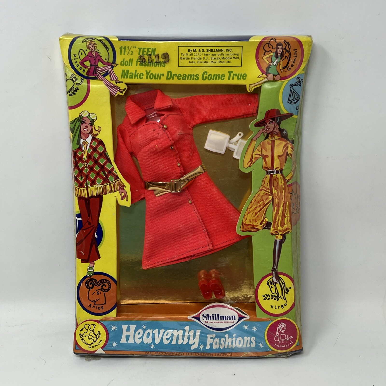 Vintage Barbie Doll Clothes Shillman Heavenly Fashions Outfit NOS ...