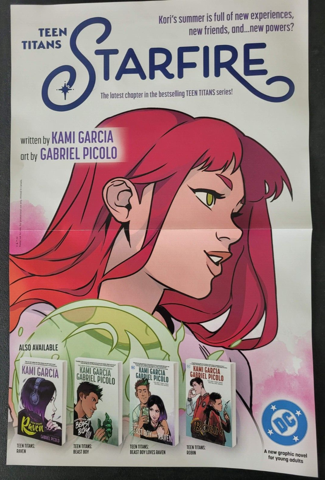 TEEN TITANS: STARFIRE GRAPHIC NOVEL PROMO POSTER 11x17 DC COMICS NEW ...