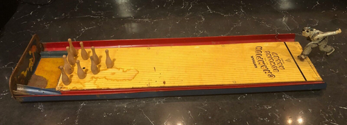 Vintage Antique Gotham Champion Bowling Alley G-606 Tin 28 1/2" w/9 ...