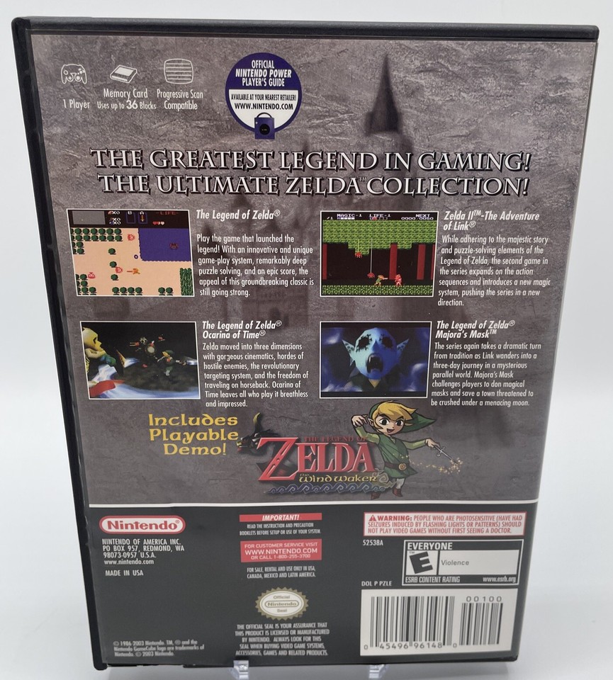 The Legend of Zelda Collector's Edition Nintendo GameCube Complete CIB ...