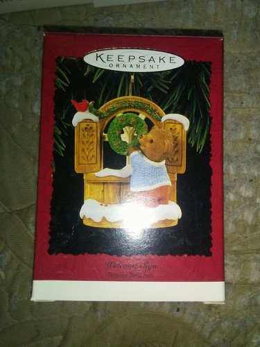 1996 Hallmark Keepsake Ornament Welcome Sign Tender Touches Collection ...