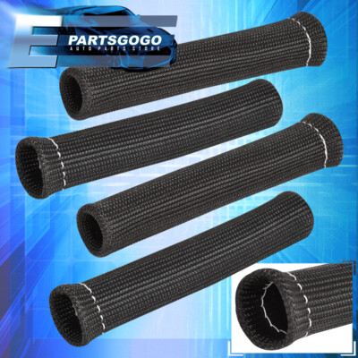 X4 1200 Degree Protector Spark Plug Wire Insulation Euro Dtm Car Black ...