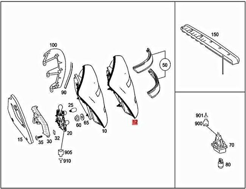 Genuine MERCEDES W221 S-CLASS W221 Lens 2218200366 | eBay
