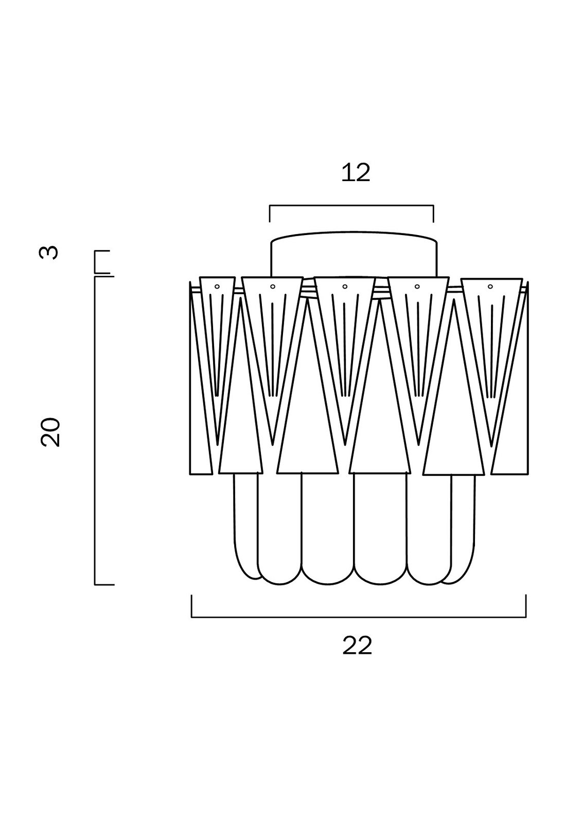 Valencia Chrome Crystal Tiered Ceiling Light | eBay