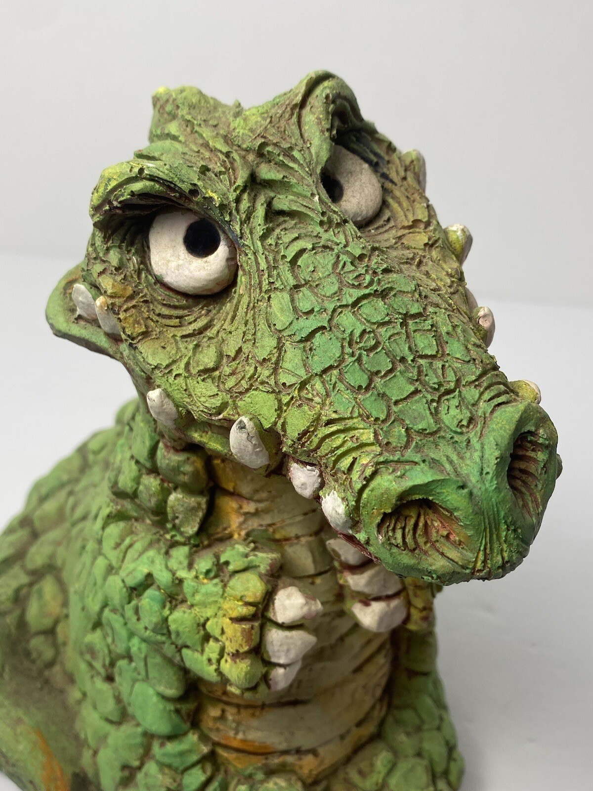Vintage Clay Buhner Studios CROCODILE ALLIGATOR Whimsical Sculpture ...