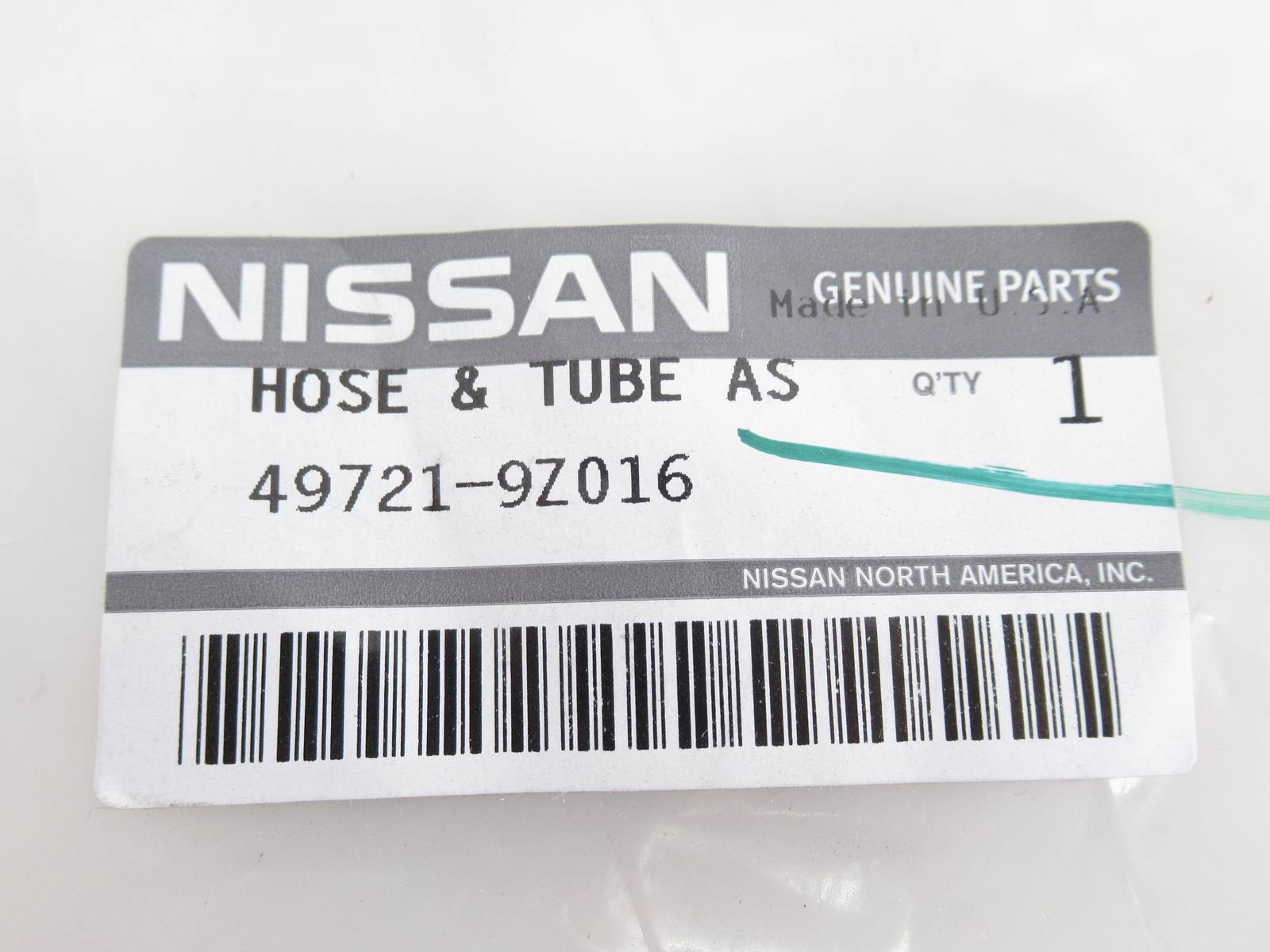 Genuine OEM Nissan 49721-9Z016 Return Tube Power Steering Hose | eBay