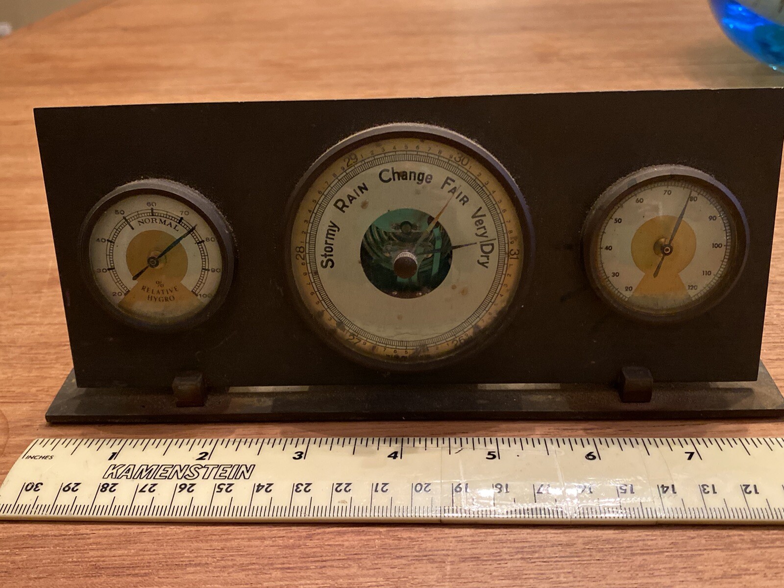 Vintage Desktop Barometer Hygrometer West Germany Tabletop | eBay
