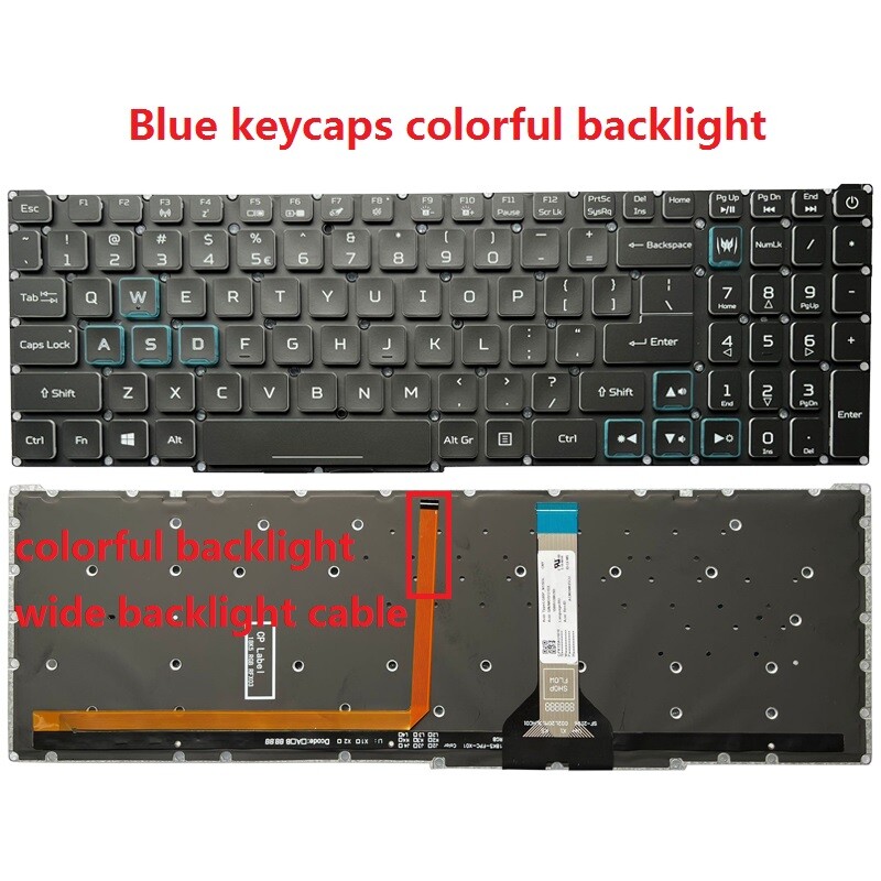 Laptop NEW FOR ACER Predator Helios 300 PH315-54 Keyboard US Backlit | eBay
