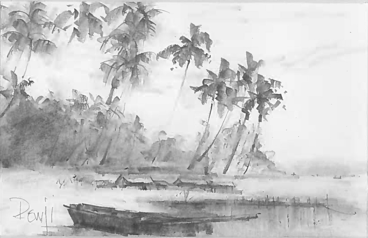 Beach Drawing Pencil